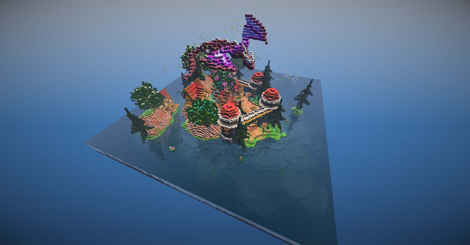Spawn - 4x Tiny Island Seasonal Villages | Chunkfactory